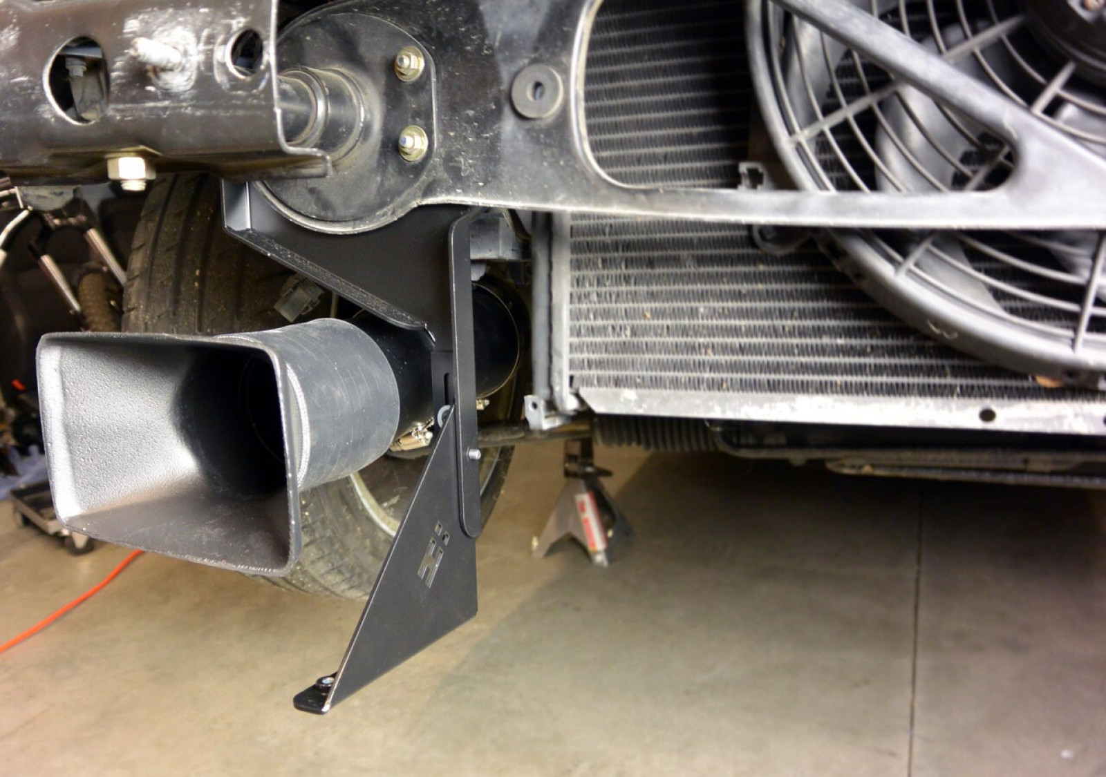 HARD Motorsport BMW E36 Front Splitter Support Bracket | BE RACING TUNING