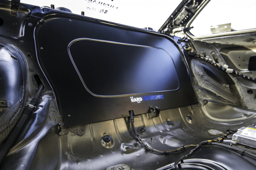 HARD Motorsport BMW E36 Coupe Rear Seat Bulkhead Panel | BE RACING TUNING